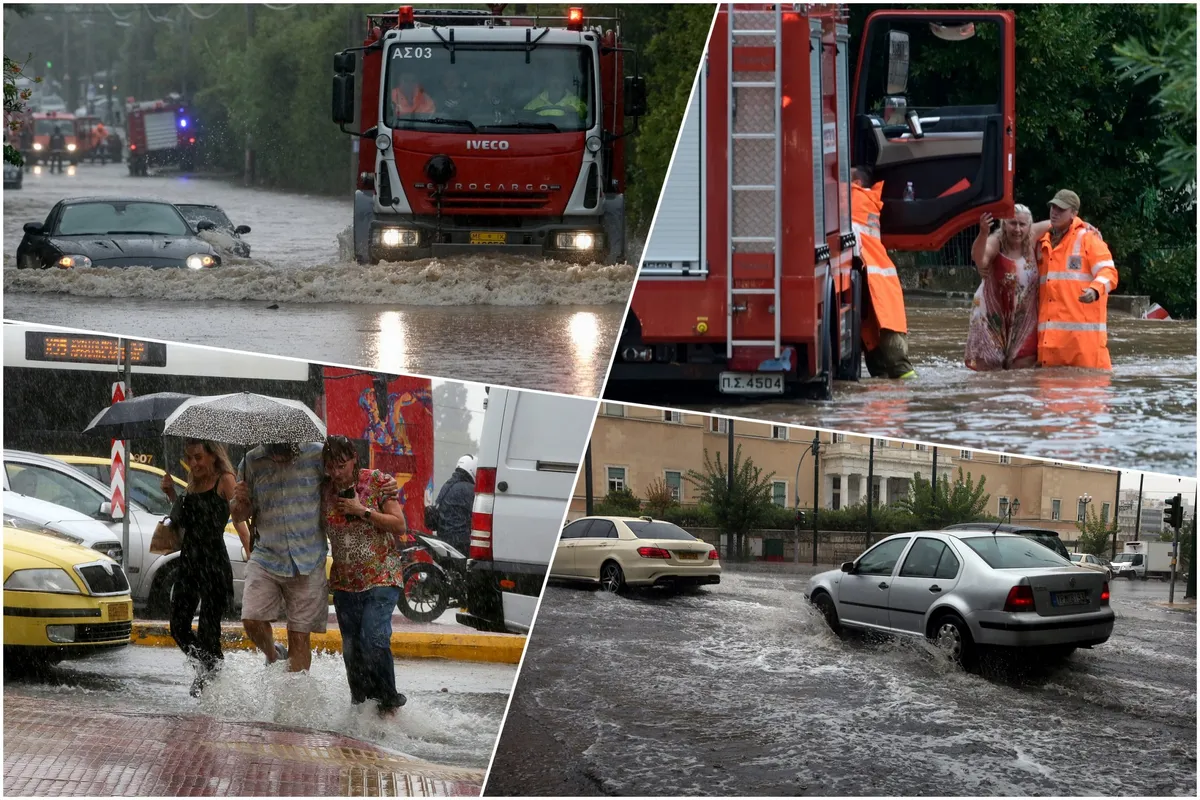 Potop u Solunu: Jaka kiša napravila haos u Grčkoj, ulice kao reke VIDEO ...