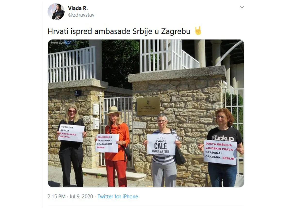 Hrvatske aktivistkinje u Zagrebu: "Ćale, ovo je za tebe" - nova.rs