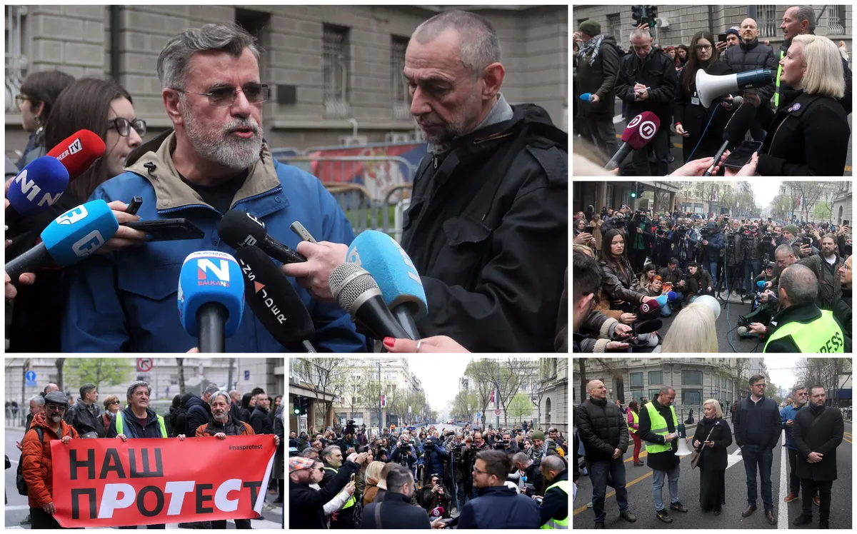 BLOG UŽIVO "Novinare su prebila lica sa poternica": Protest ispred ...