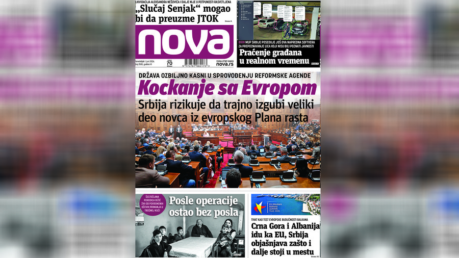 "Nova" piše: Srbija rizikuje da trajno izgubi deo novca iz evropskog ...