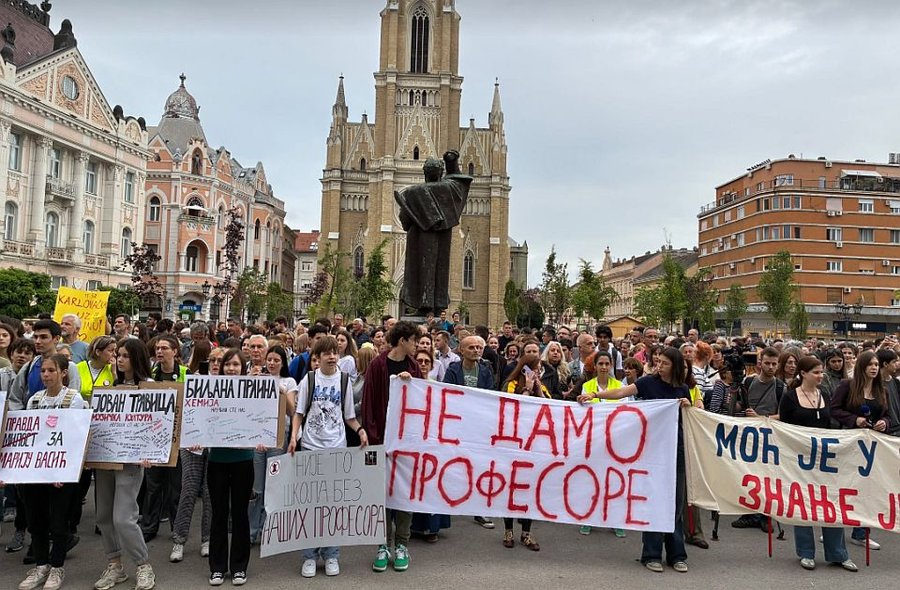U Novom Sadu novi protest zbog krize u gimnaziji - nova.rs