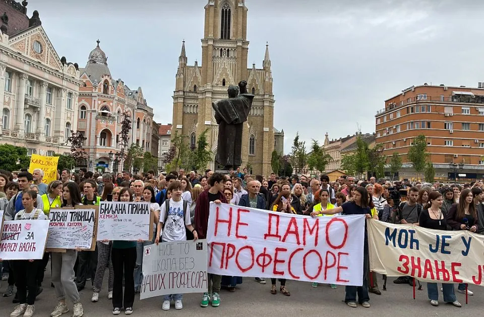 U Novom Sadu novi protest zbog krize u gimnaziji - nova.rs
