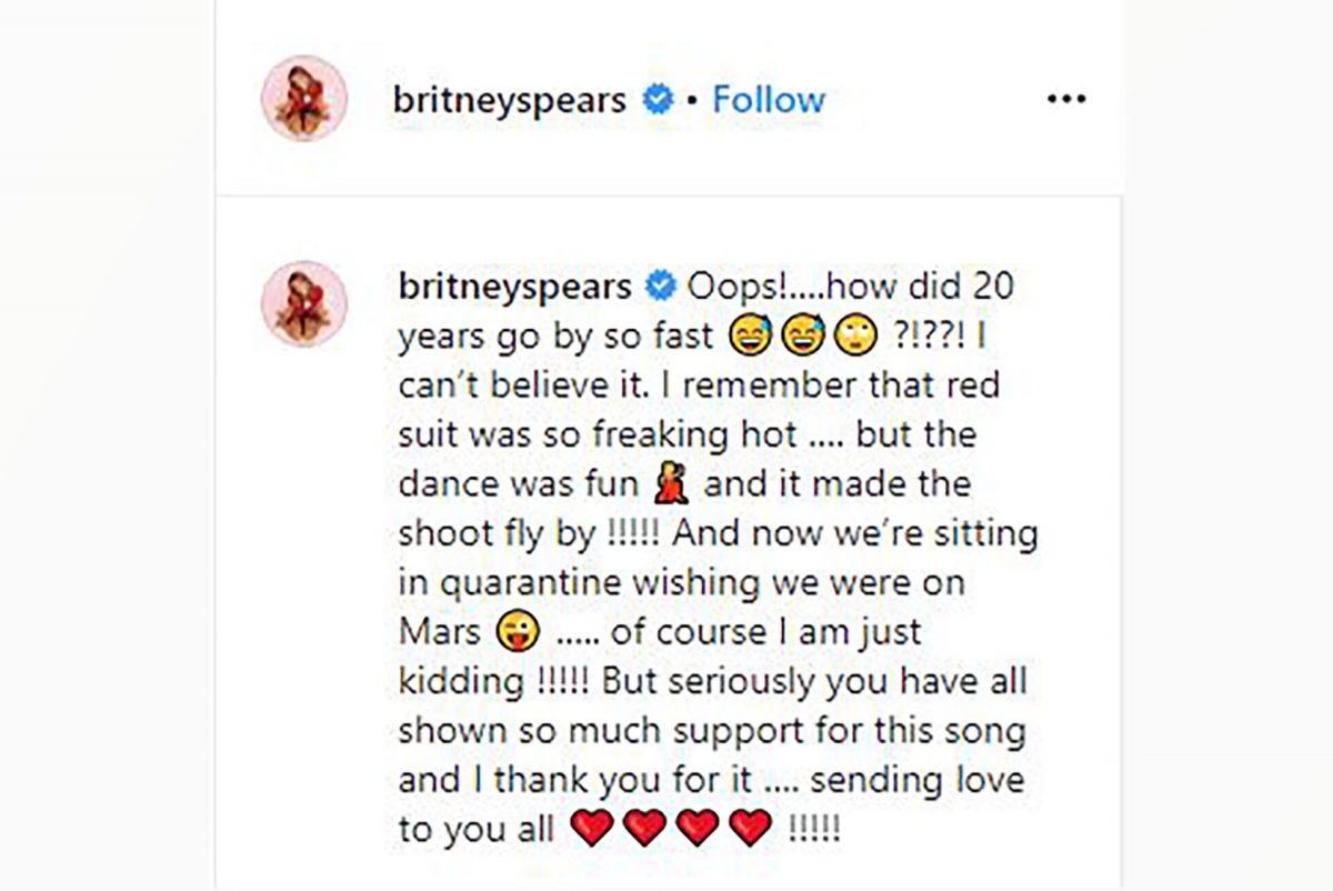 Britni Spirs obeležila jubilej: 20 godina od najvećeg hita