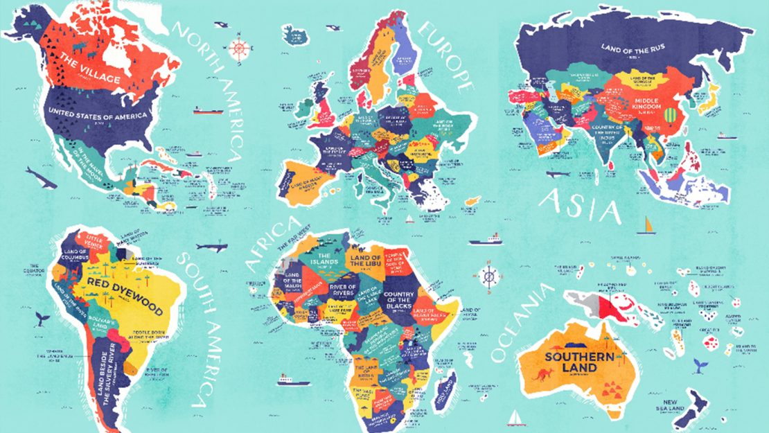 Bukvalna mapa sveta: Šta o zemlji otkriva značenje njenog imena