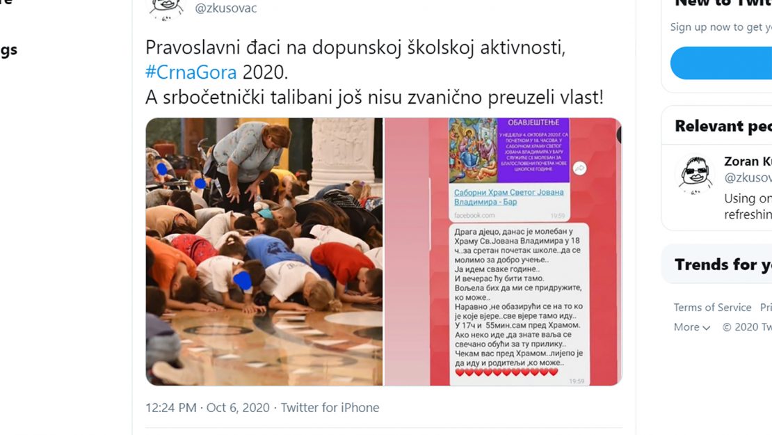 Učiteljica odvela decu u crkvu, a onda su klekli da se mole