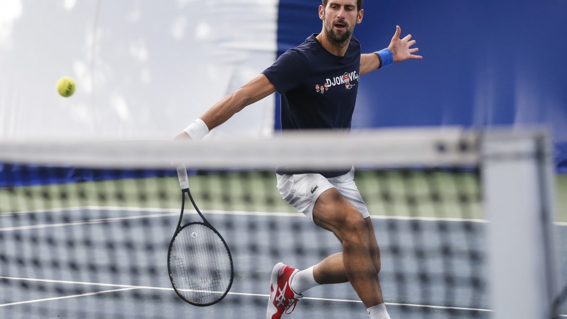 Najlepše je kod kuće - Novak trenira u Beogradu FOTO NOVA portal