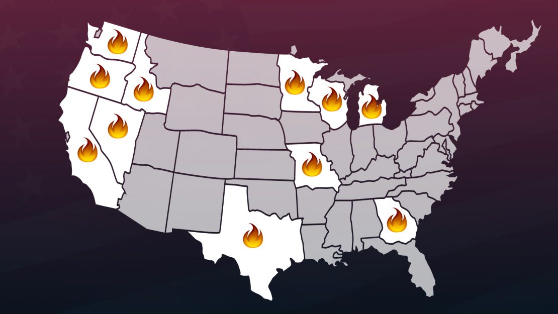 MAPA Cela Amerika je meta: Trampove pristalice opet napadaju