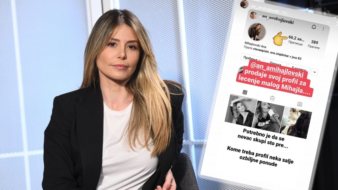 Ana Mihajlovski prodaje svoj Instagram profil