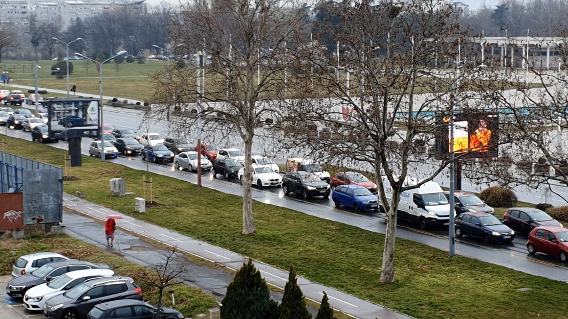 Saobraćajni kolaps na Novom Beogradu