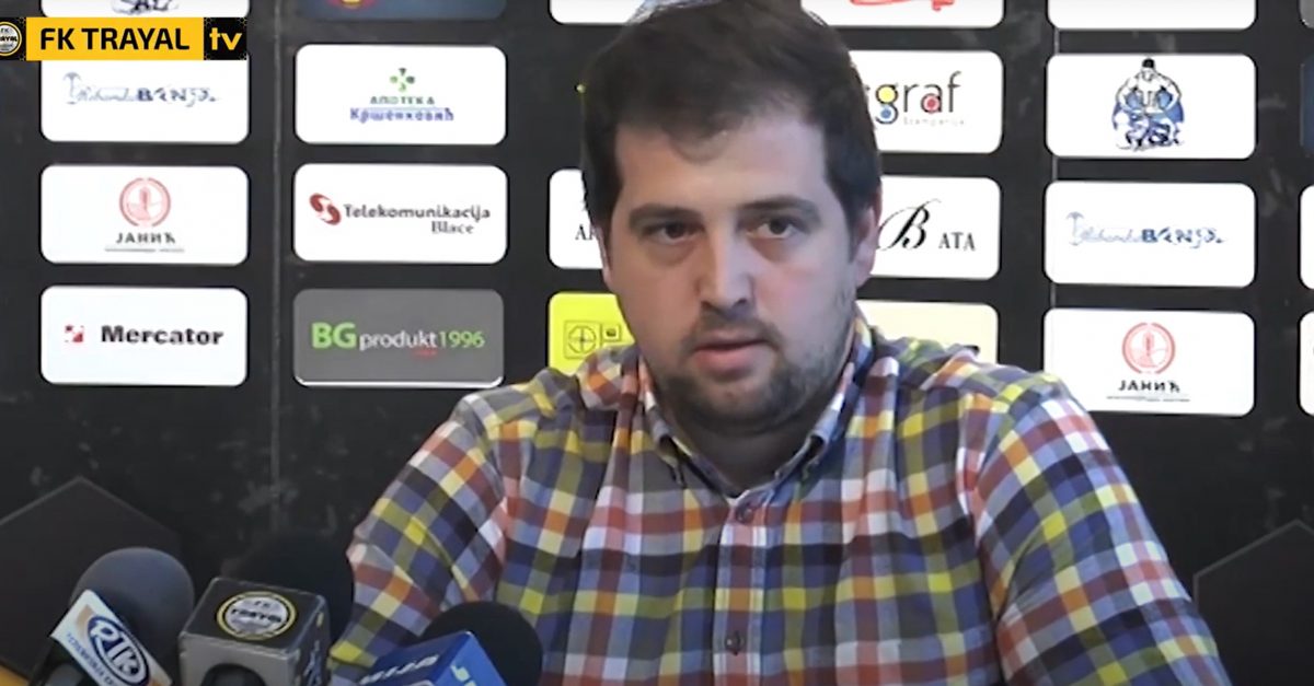 Novi ispad Vladana Gašića, član FSS, a slavio sa Trajalom