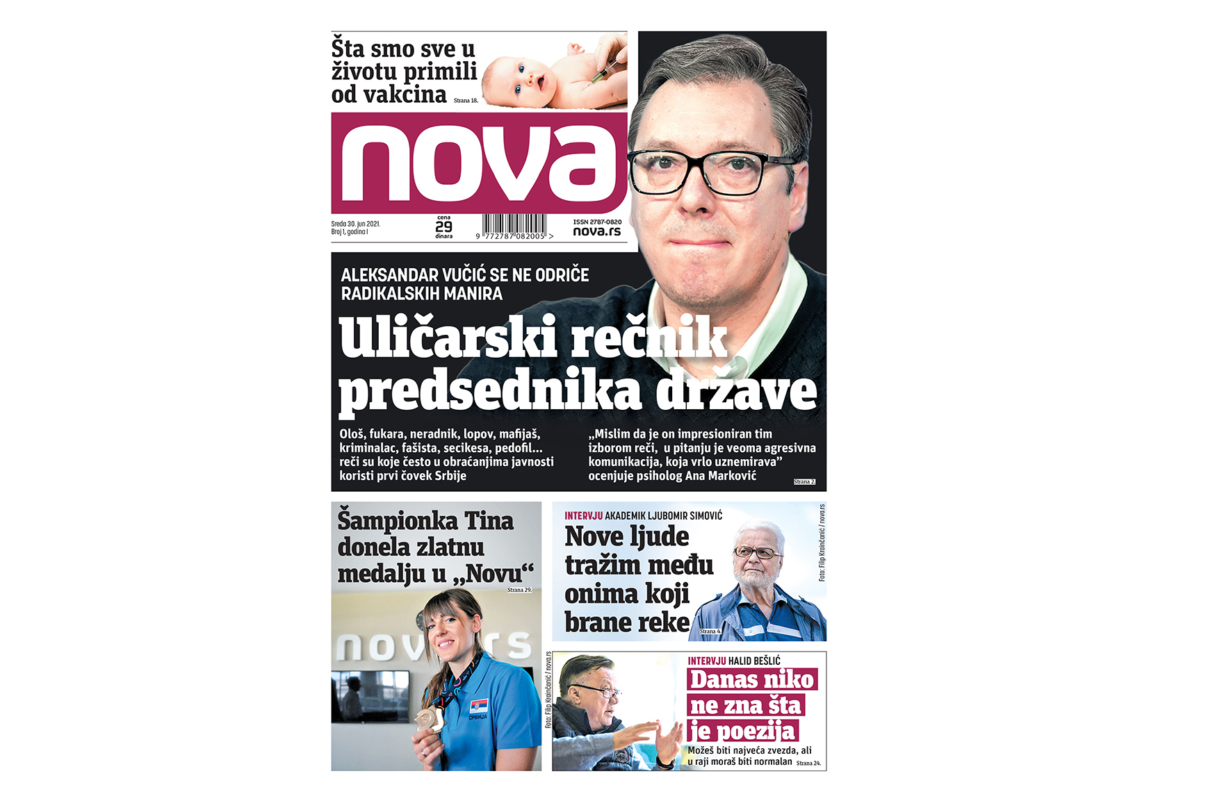 EKSKLUZIVNO Prvi broj novina "Nova": 5 glavnih priča