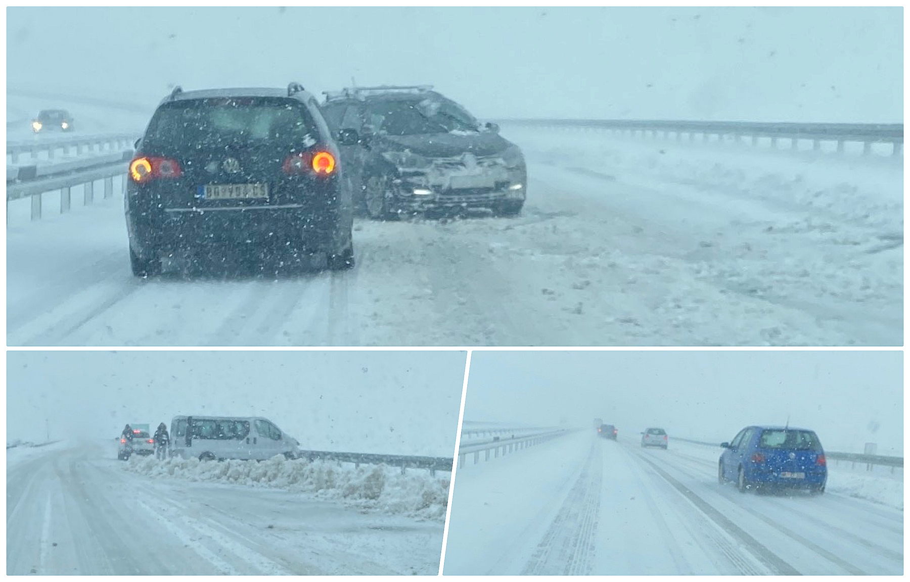FOTO Totalni kolaps na autoputu Miloš Veliki zbog snega