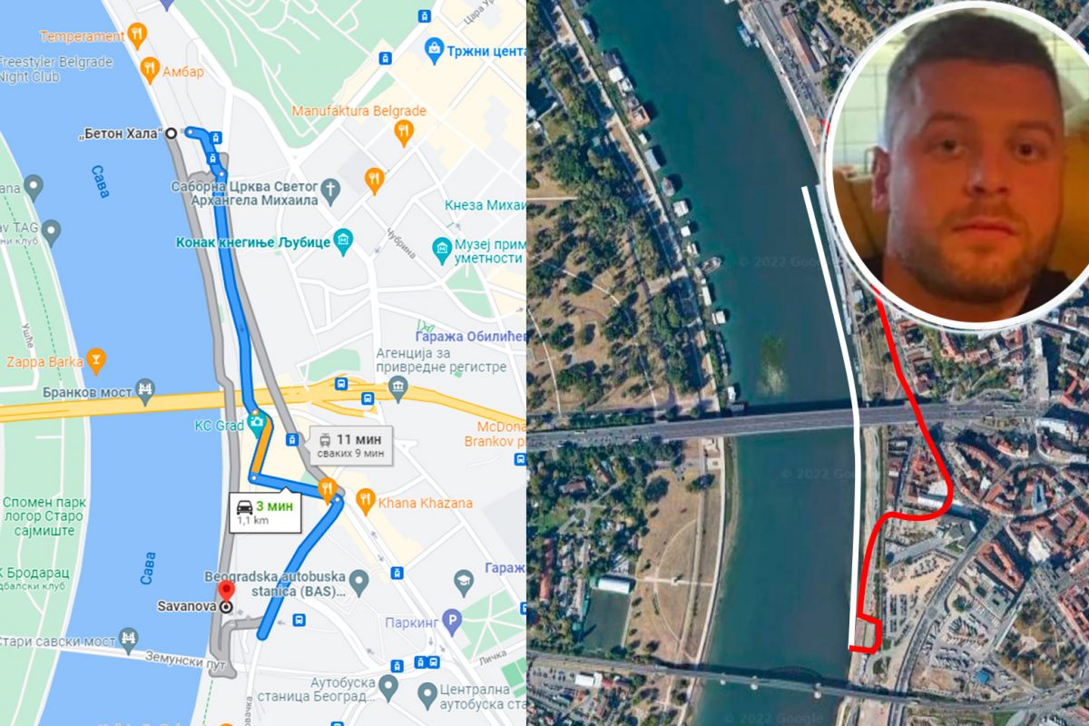 Mapa Matejevog kretanja ruši prvobitnu teoriju o tome gde je trčao