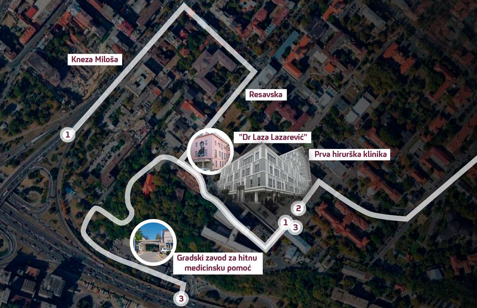 MAPA: Kako da stignete do novog Urgentnog centra, a da se usput ne izgubite