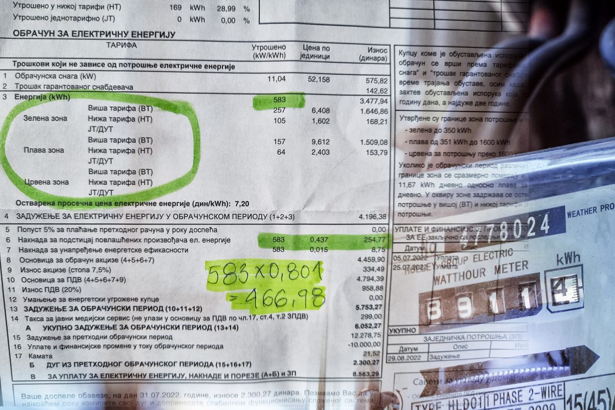 Pretresli smo račun za struju, stavku po stavku: Evo šta sve plaćamo EPS-u