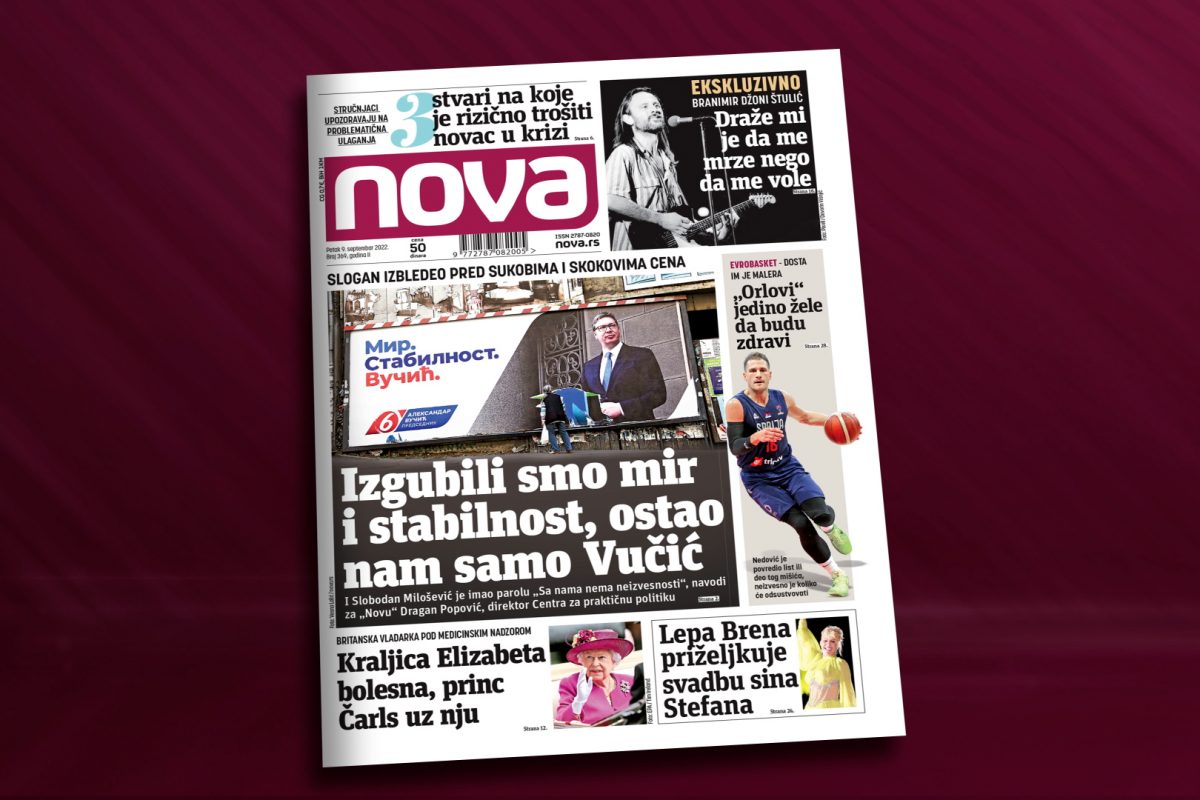 Ekskluzivno u novinama "Nova" : Intervju sa Džonijem Štulićem