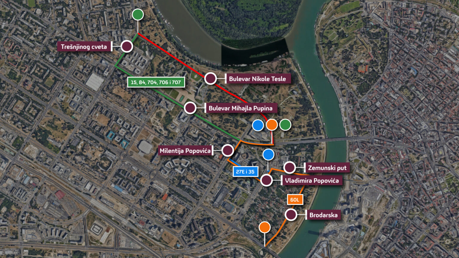 MAPA Izmene u linijama gradskog prevoza: Evo koje ulice će biti ...