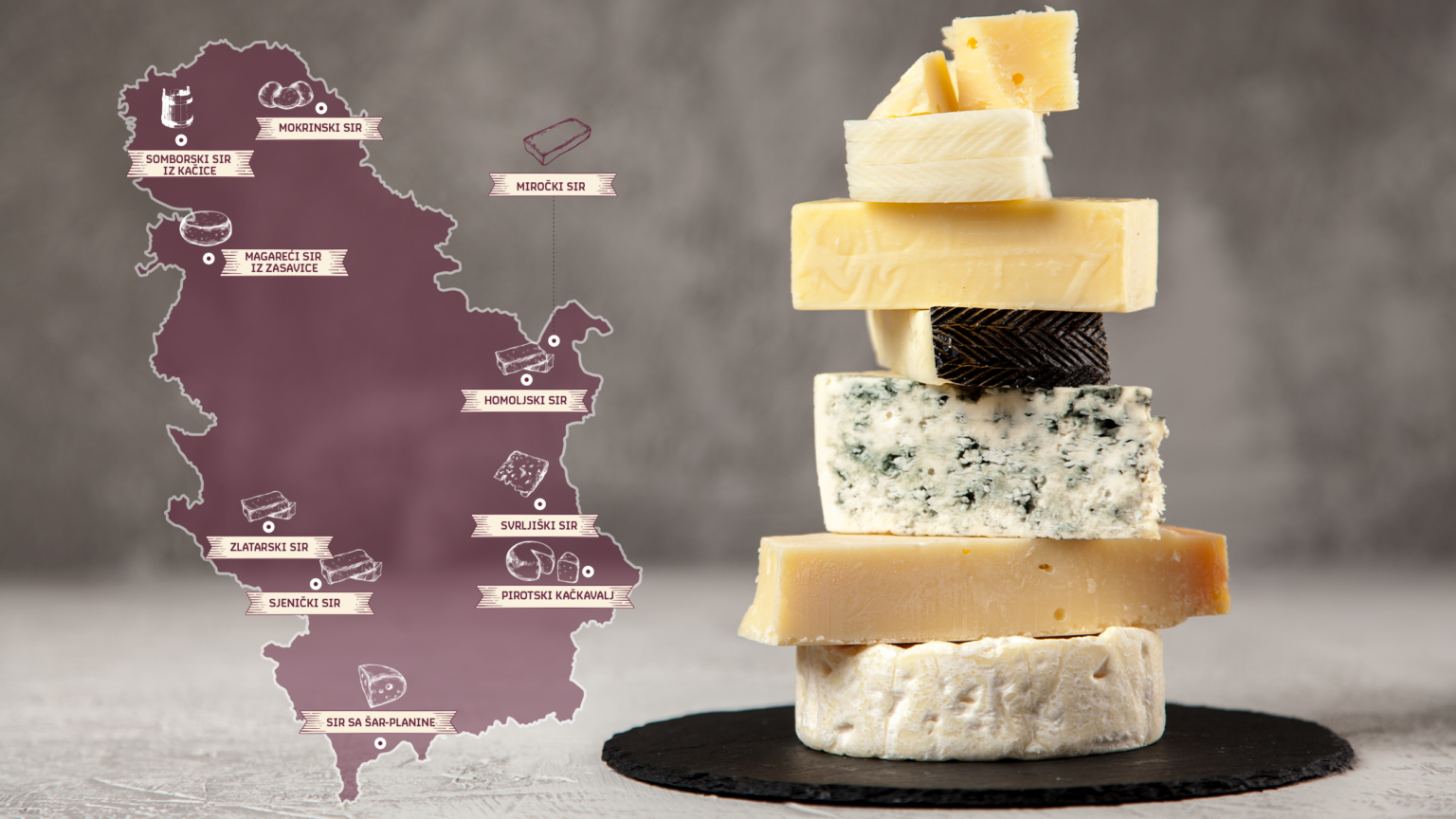 Velika mapa najboljih sireva u Srbiji
