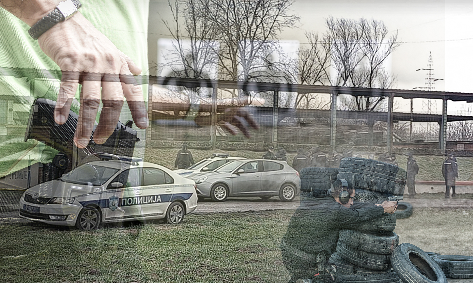 Kolege stradalog policajca (21) pognutih glava izašli sa strelišta u Novom Sadu: Tužni prizori ...