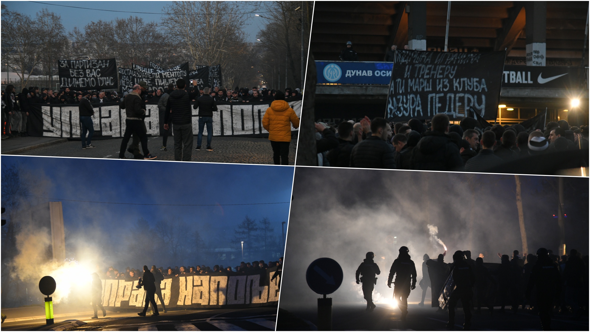 VIDEO Završen protest „Grobara“: Strašne poruke za Vučelića i uvrede za ...