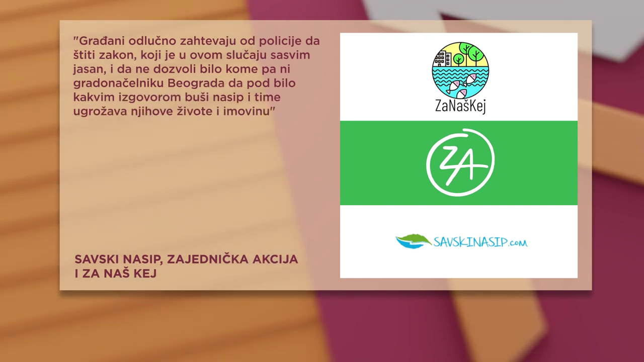 Savski nasip: Nastavak tenzija?