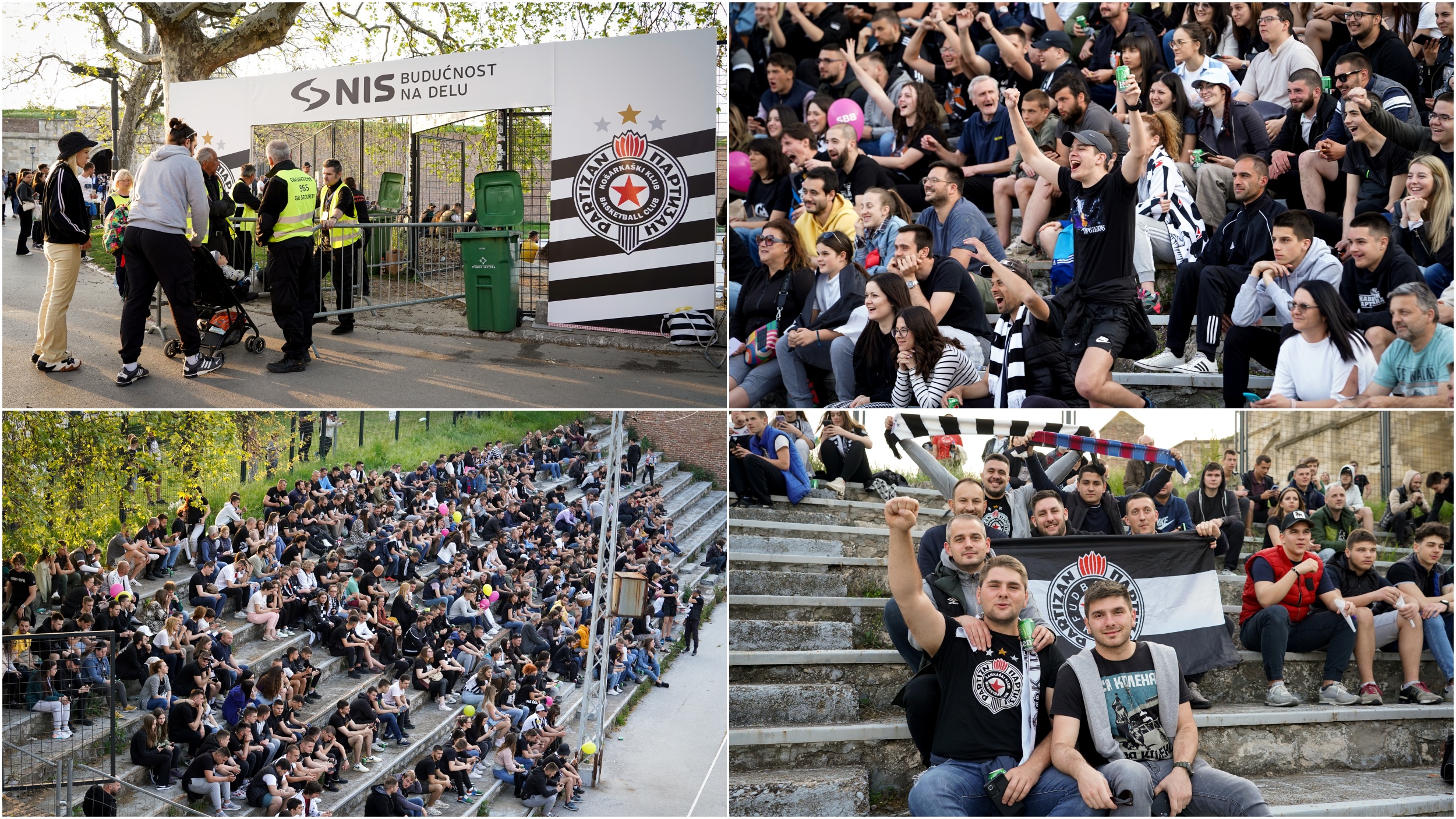 FOTO Neće "goreti" samo u Areni: "Grobari" na Kalemegdanu bodre ...