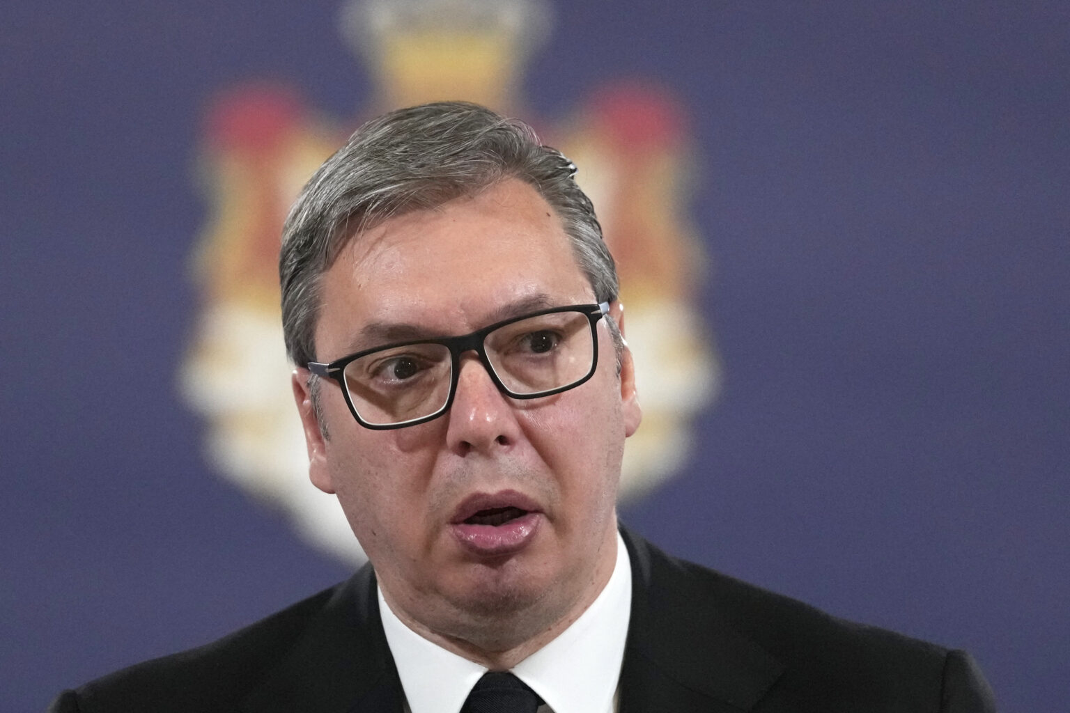 Uplašeni predsednik Srbije Aleksandar Vučić