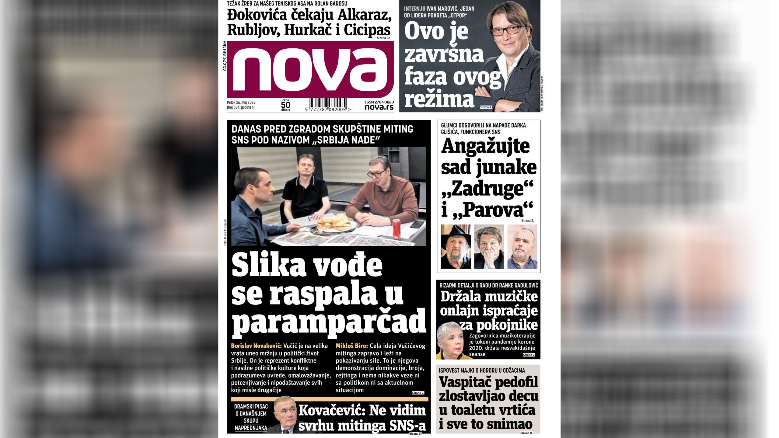 "Nova": "Slika vođe se raspala u paramparčad"