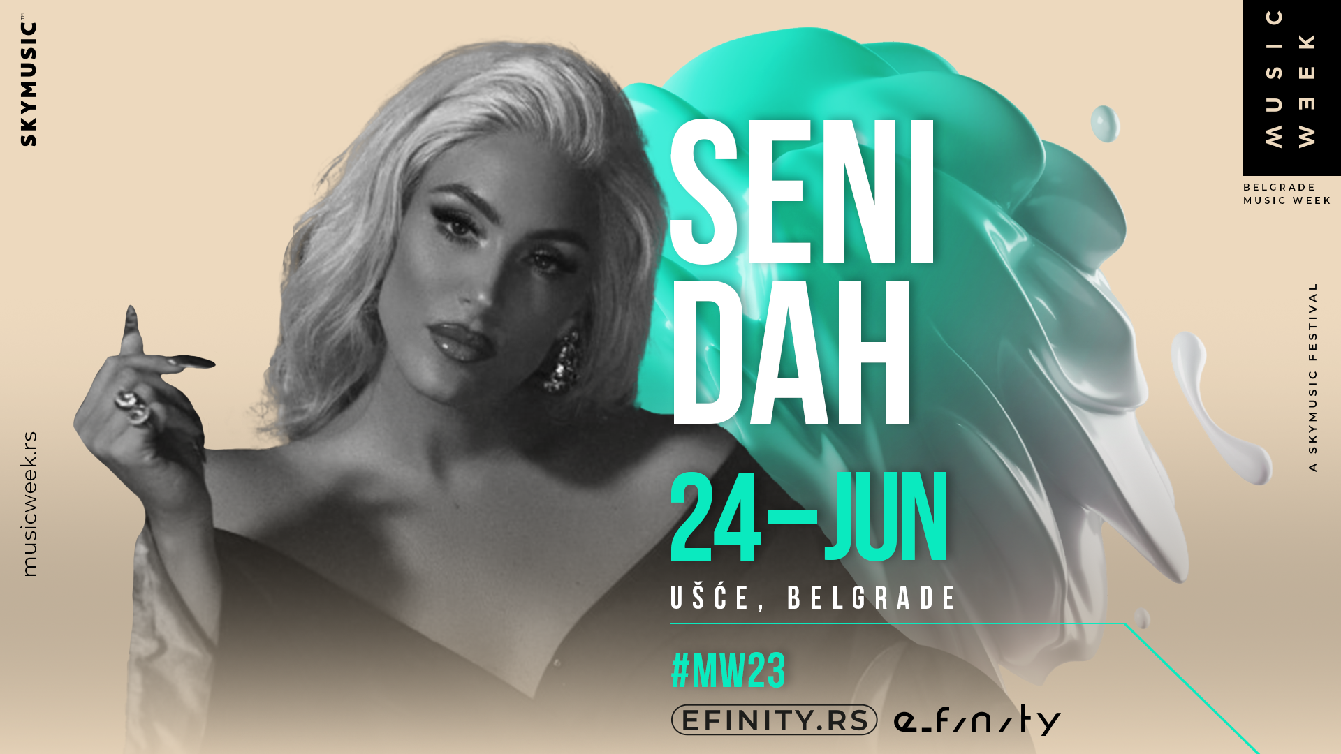 Senidah spremna za spektakl na festivalu Belgrade Music Week