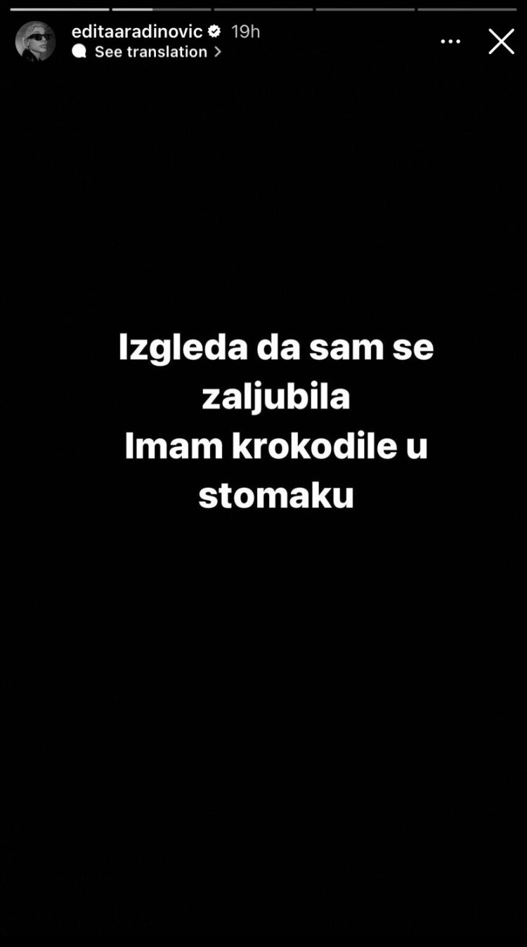 Edita javno priznala da se zaljubila: "On nije u mene, takva mi je sudbina" (FOTO)