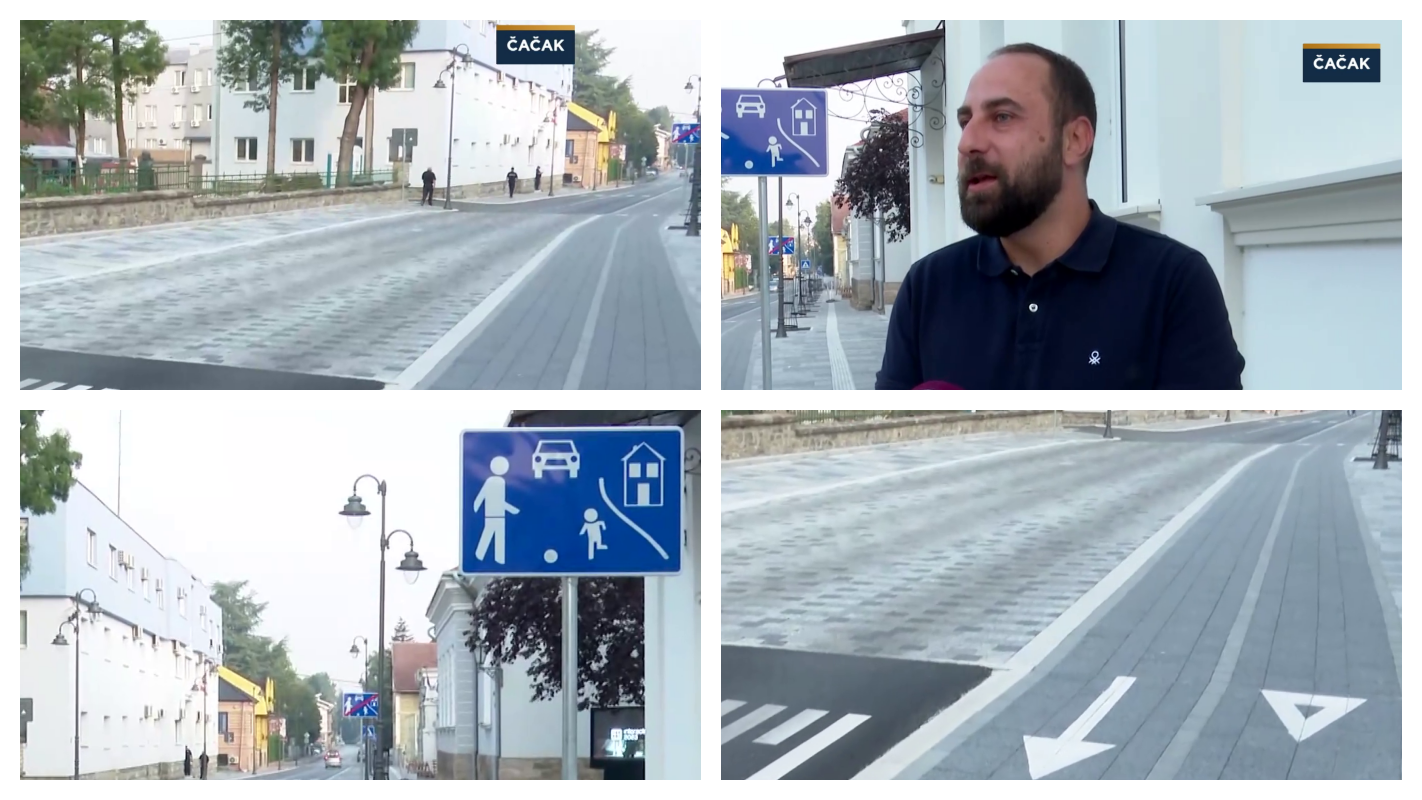 U Čačku otvorena prva ulica sa zonom usporenog saobraćaja