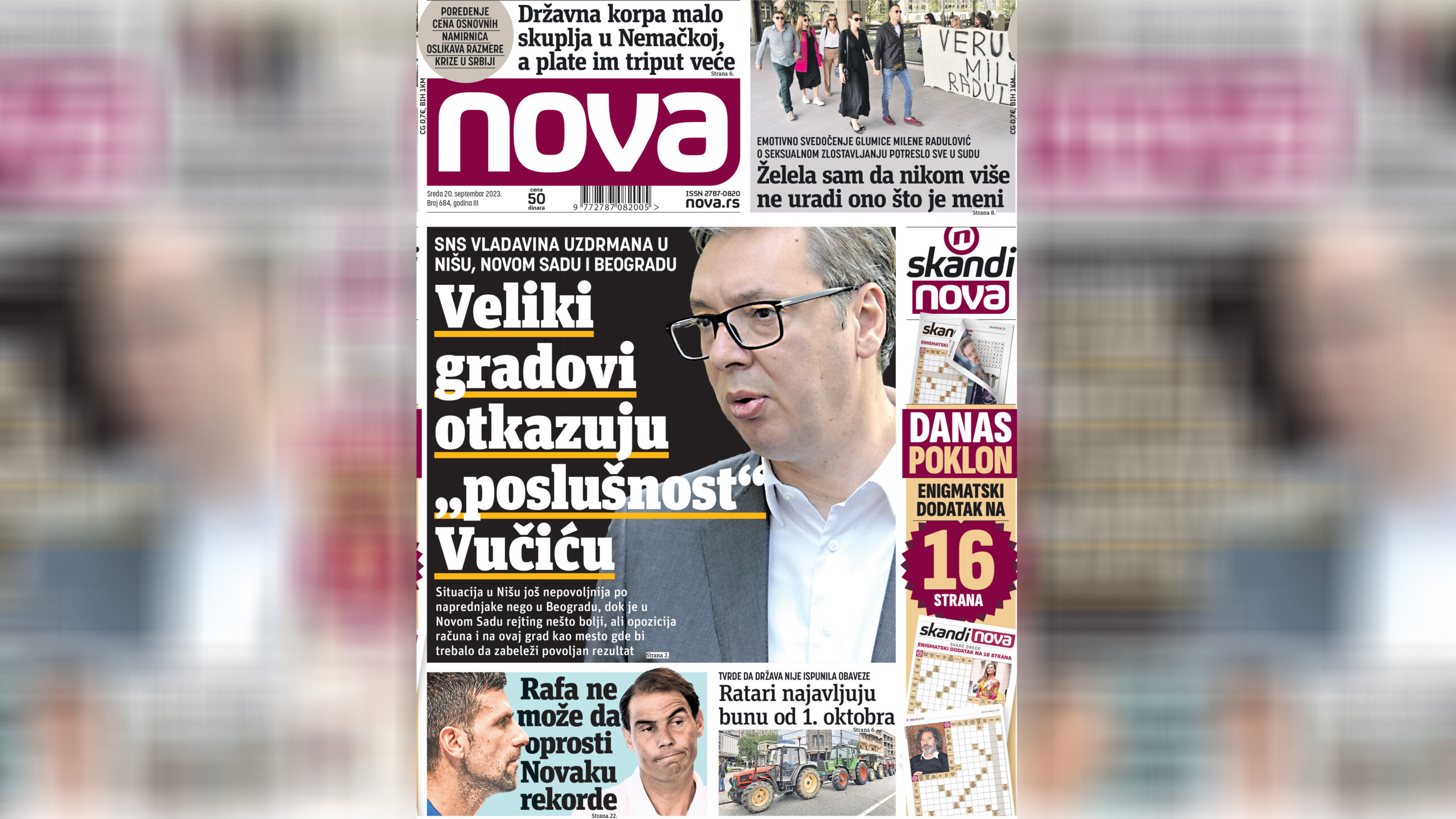 "Nova": Veliki gradovi otkazuju "poslušnost" Vučiću