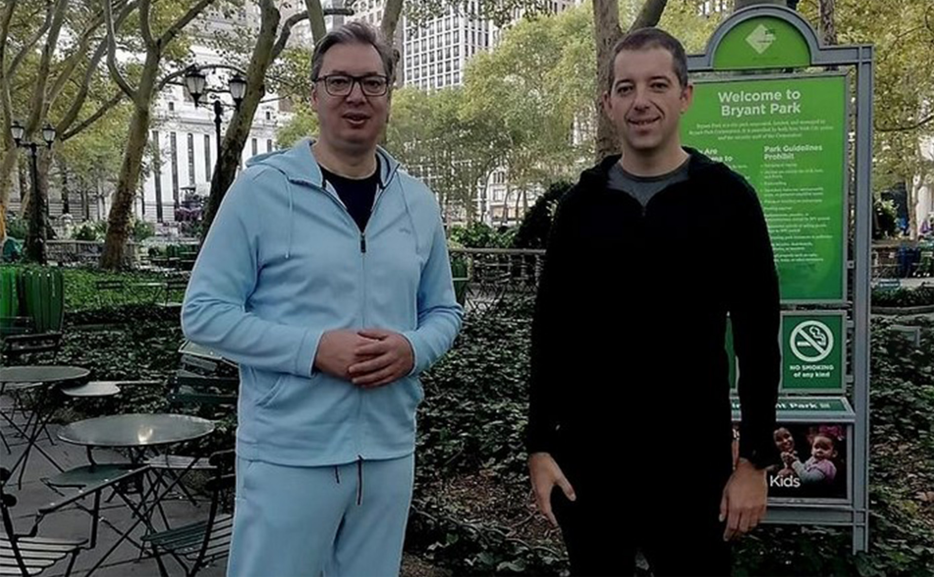 FOTO Vučić i Đurić u trenerkama usred Njujorka: I ranijih godina su ...