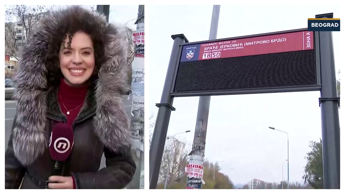 Postavljene info - table na autobuskim stajalištima u prestonici ...