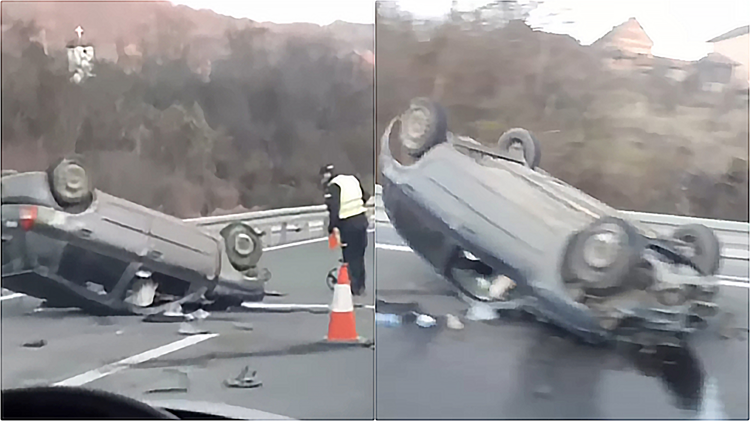Teška saobraćajna nesreća kod Aleksinca: Automobil završio na krovu, jedna osoba prevezena u ...