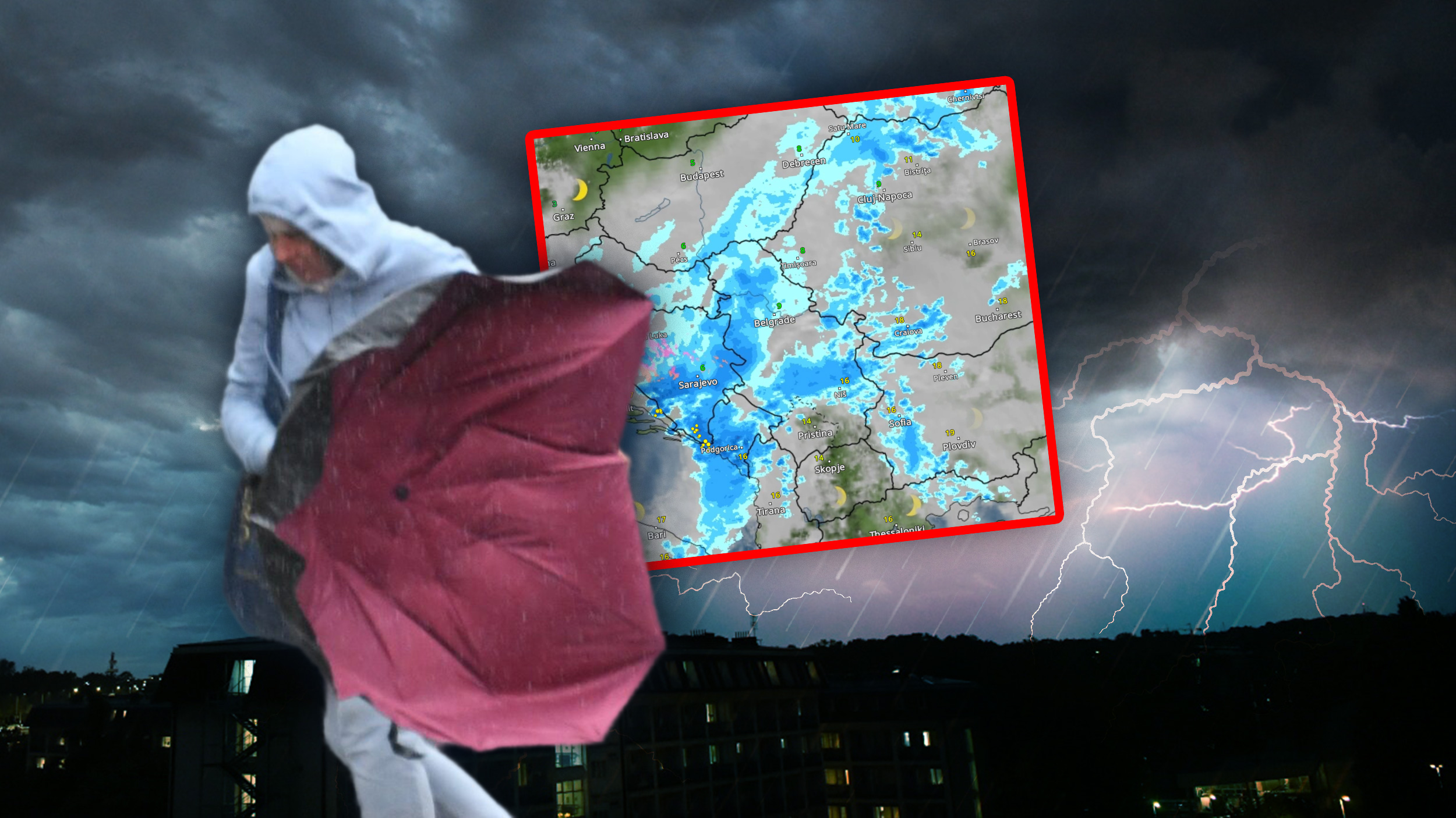 Promena vremena iz sata u sat: Radarski snimci pokazuju kako ćemo se ...