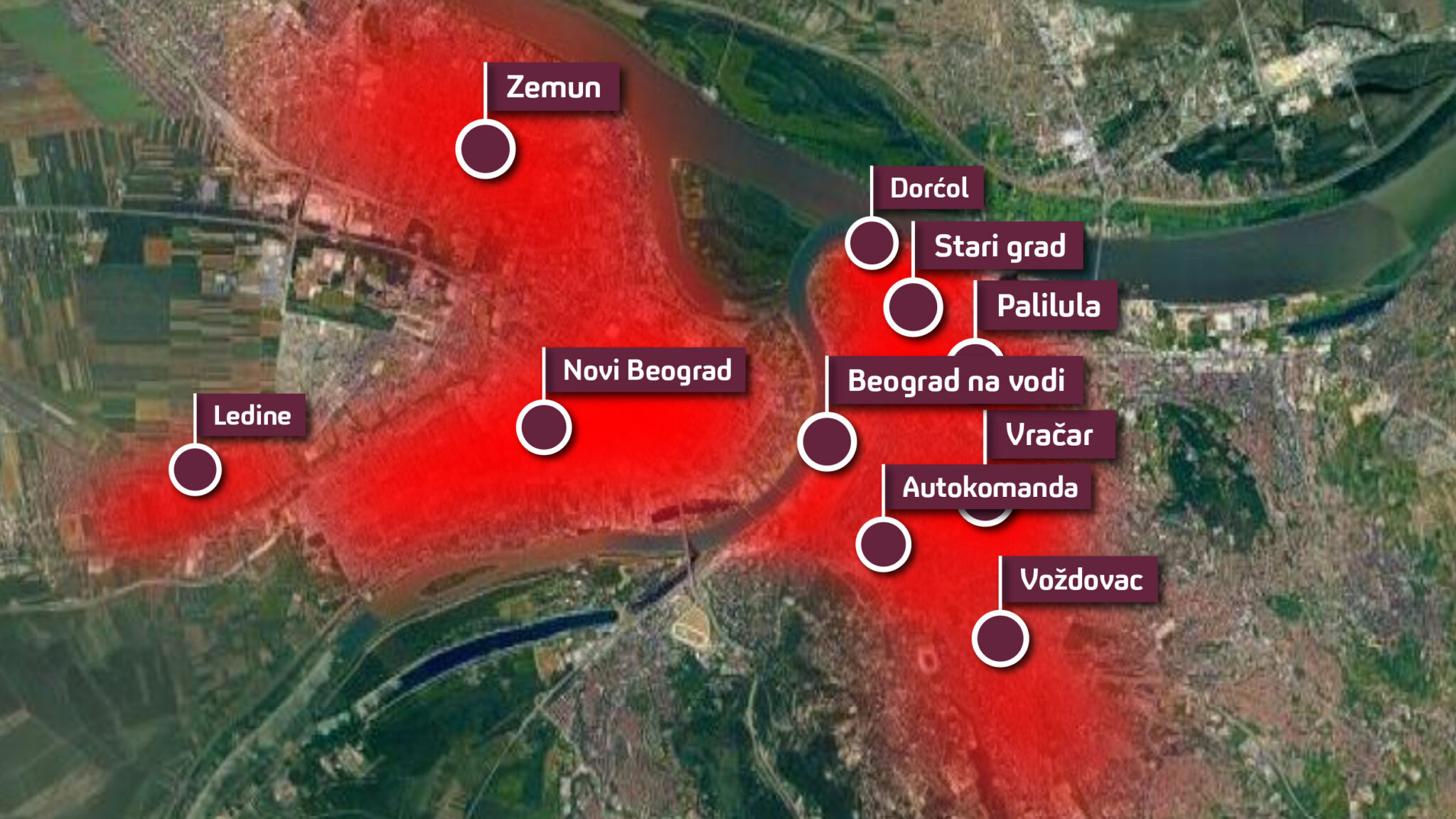 MAPA Ovo su "toplotna ostrva" u Beogradu koja skupljaju vrućinu: Ako ...