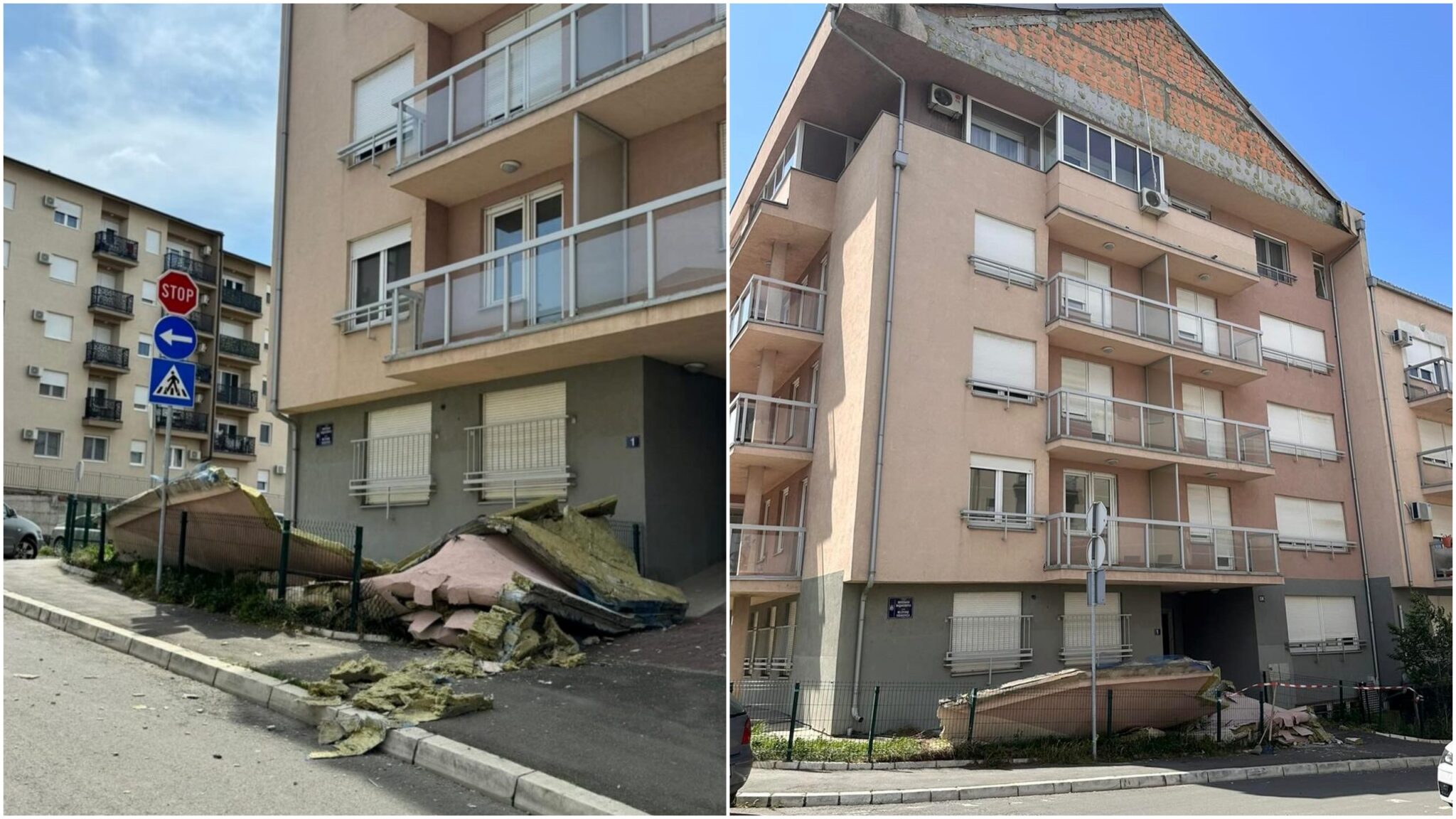 Otpao deo fasade zgrade u Beogradu: Stanari prethodno prijavili ...