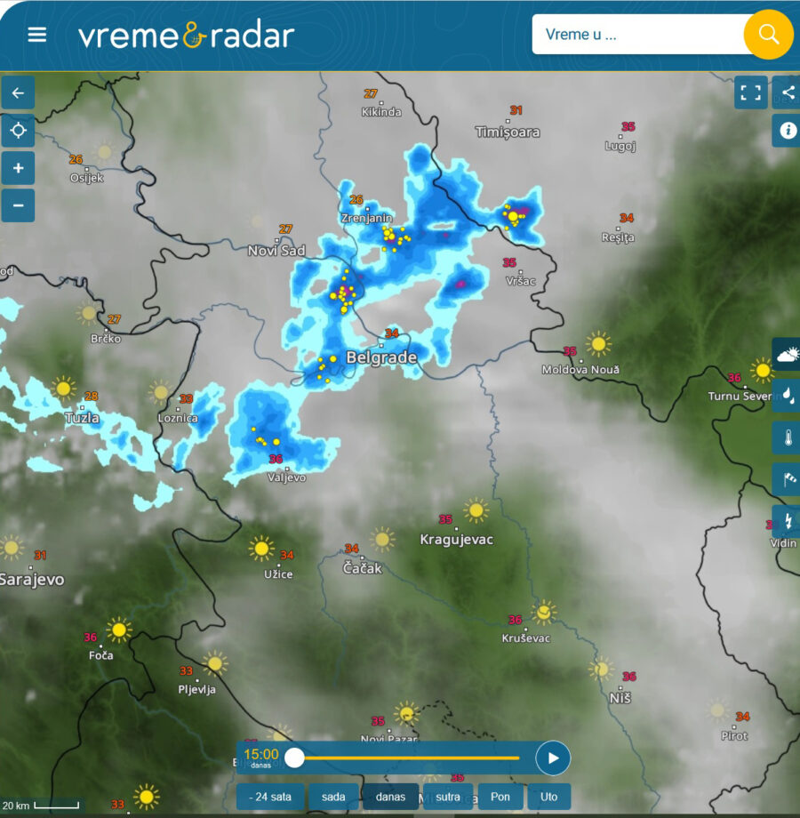 Vremenska prognoza: Kad nevreme stiže u Beograd