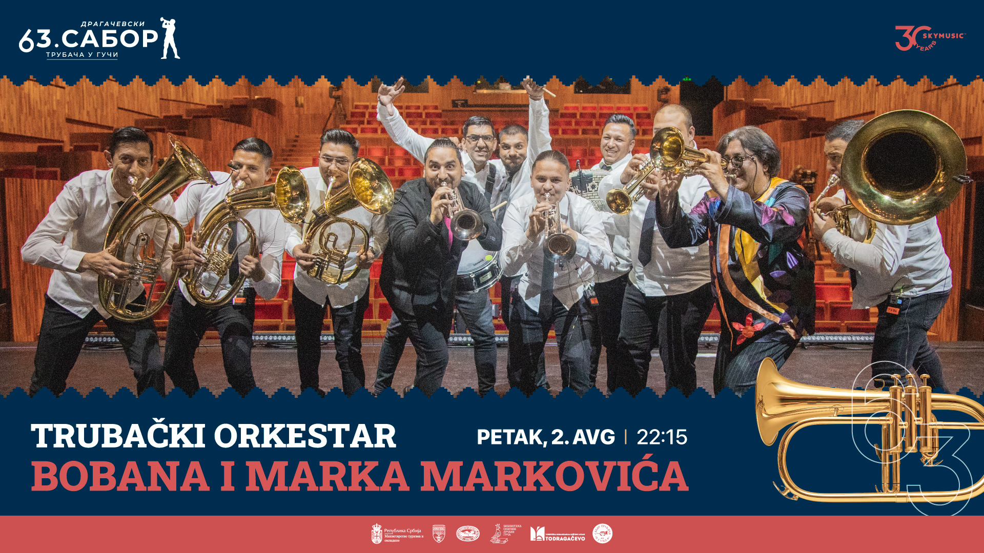 Goreće Guča i ove godine: Boban i Marko Marković nastupaju 02. avgusta na Saboru trubača