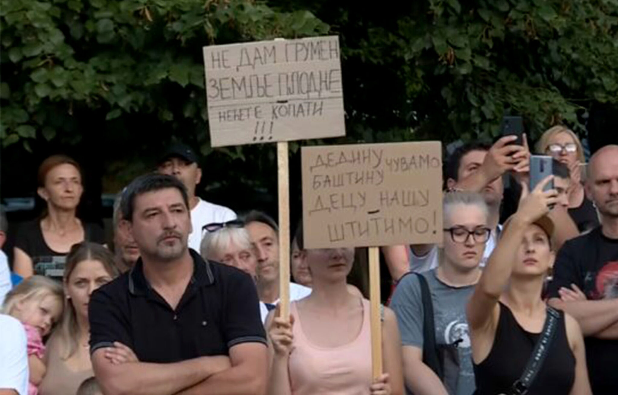 Na protest protiv rudnika litijuma izašla trećina stanovnika Mionice