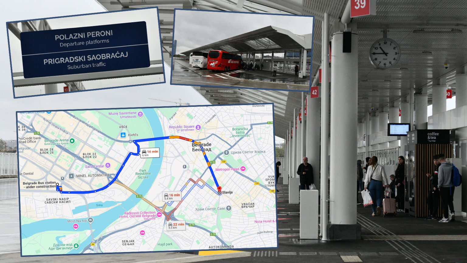 Koliko vremena treba od nove autobuske stanice u BG do centra