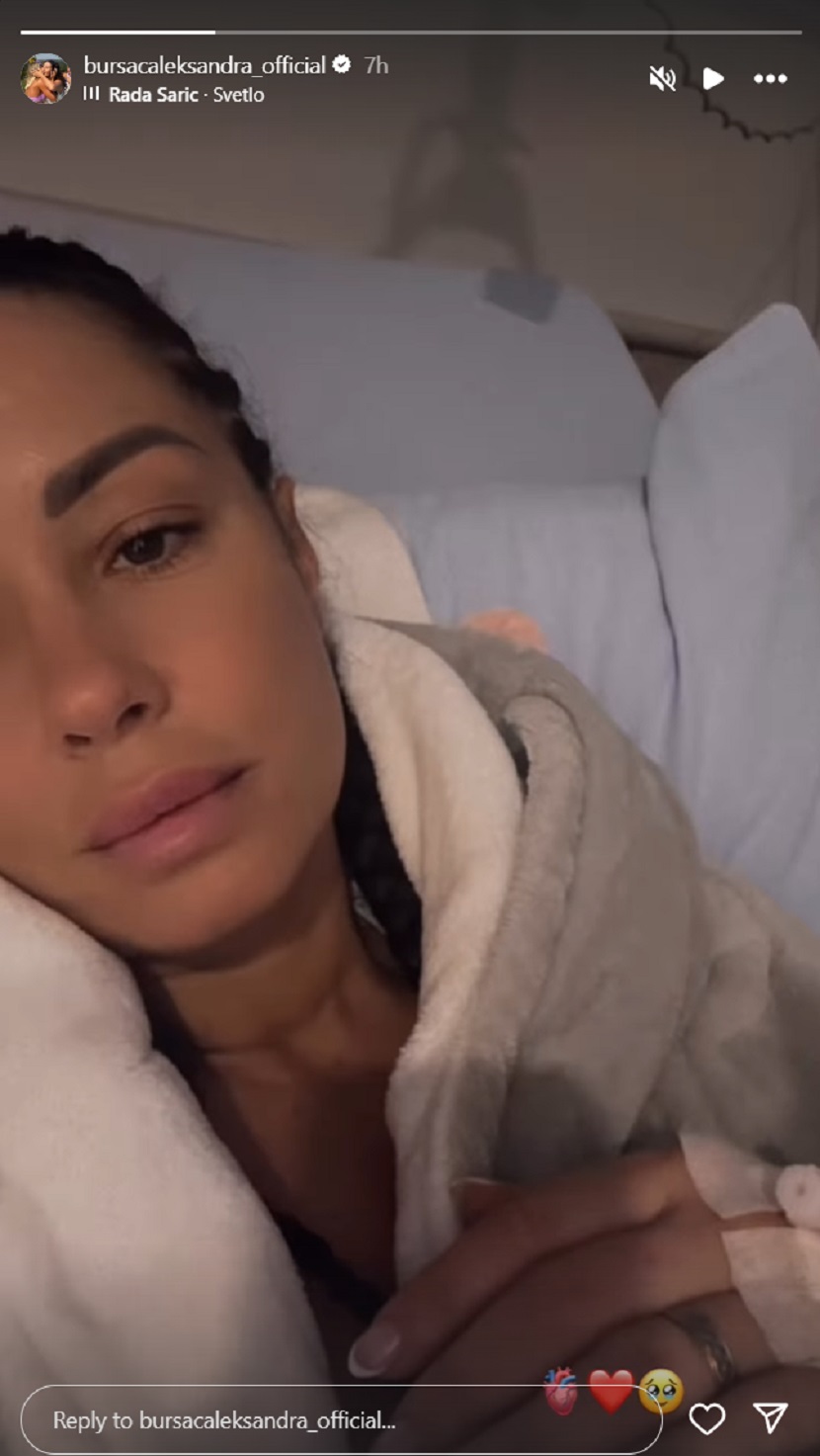 Aleksandra Bursać objavila fotografiju iz bolnice