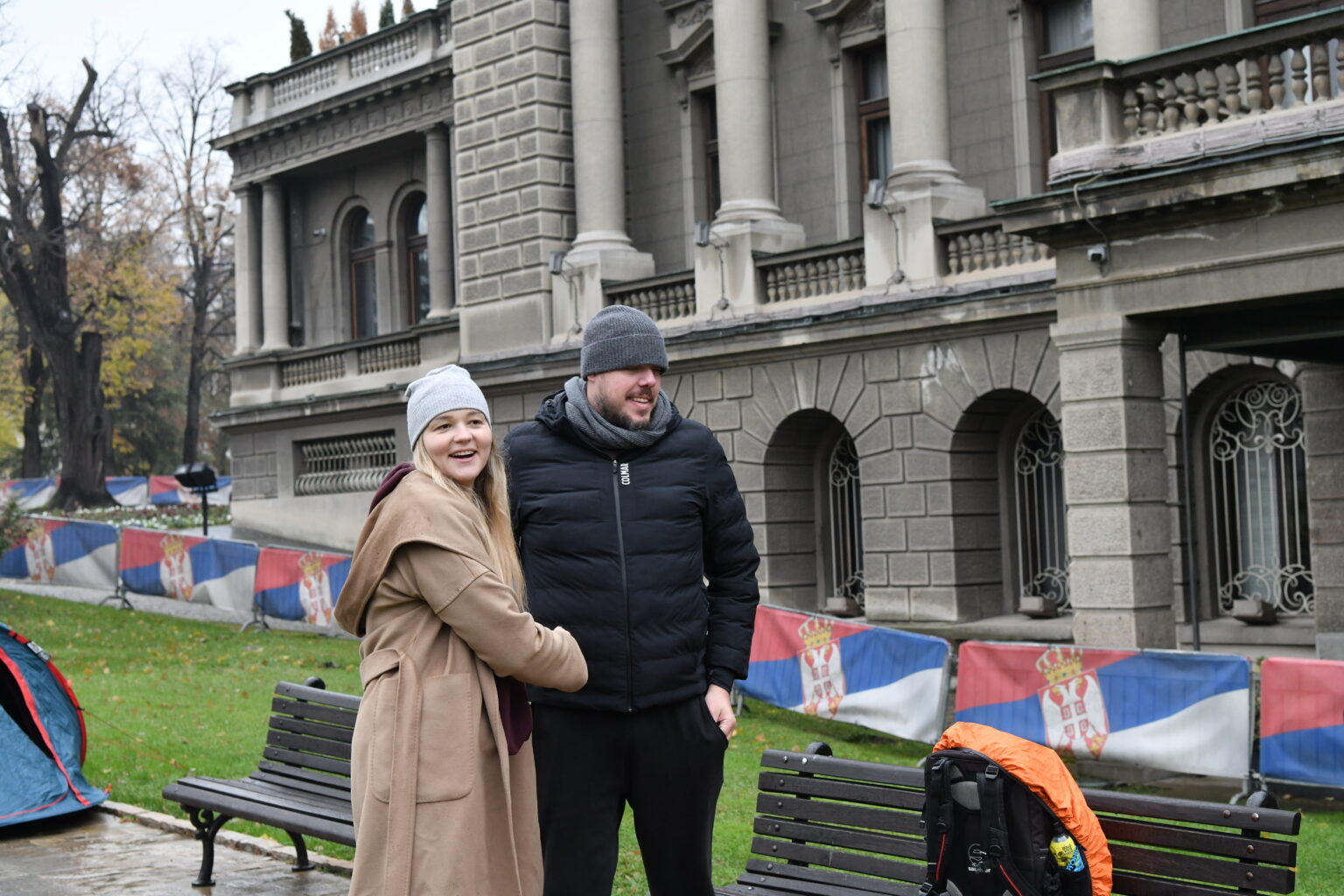 Kako izgleda protest Vladimira Štimca ispred Predsedništva