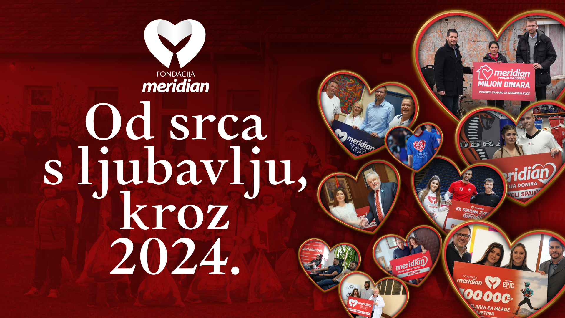 Od srca s ljubavlju: Meridian fondacija obeležila 2024. godinu svojom humanošću i solidarnošću ...