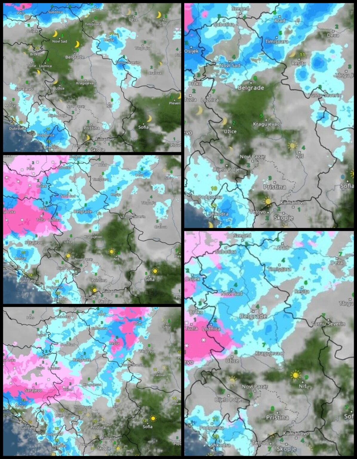 Mapa otkriva u koliko sati stižu kiša i zahlađenje u Srbiju: Pogledajte ...