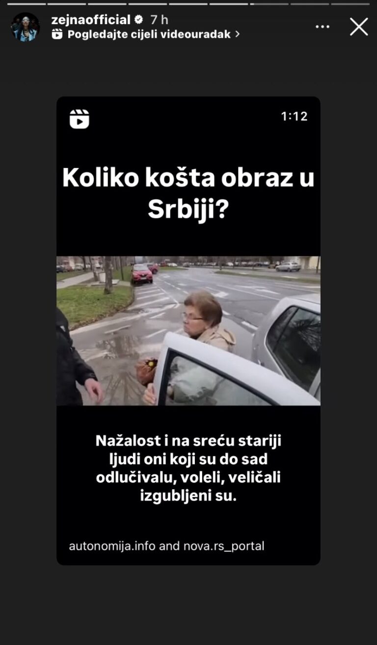 Zejna Murkić podržala studente