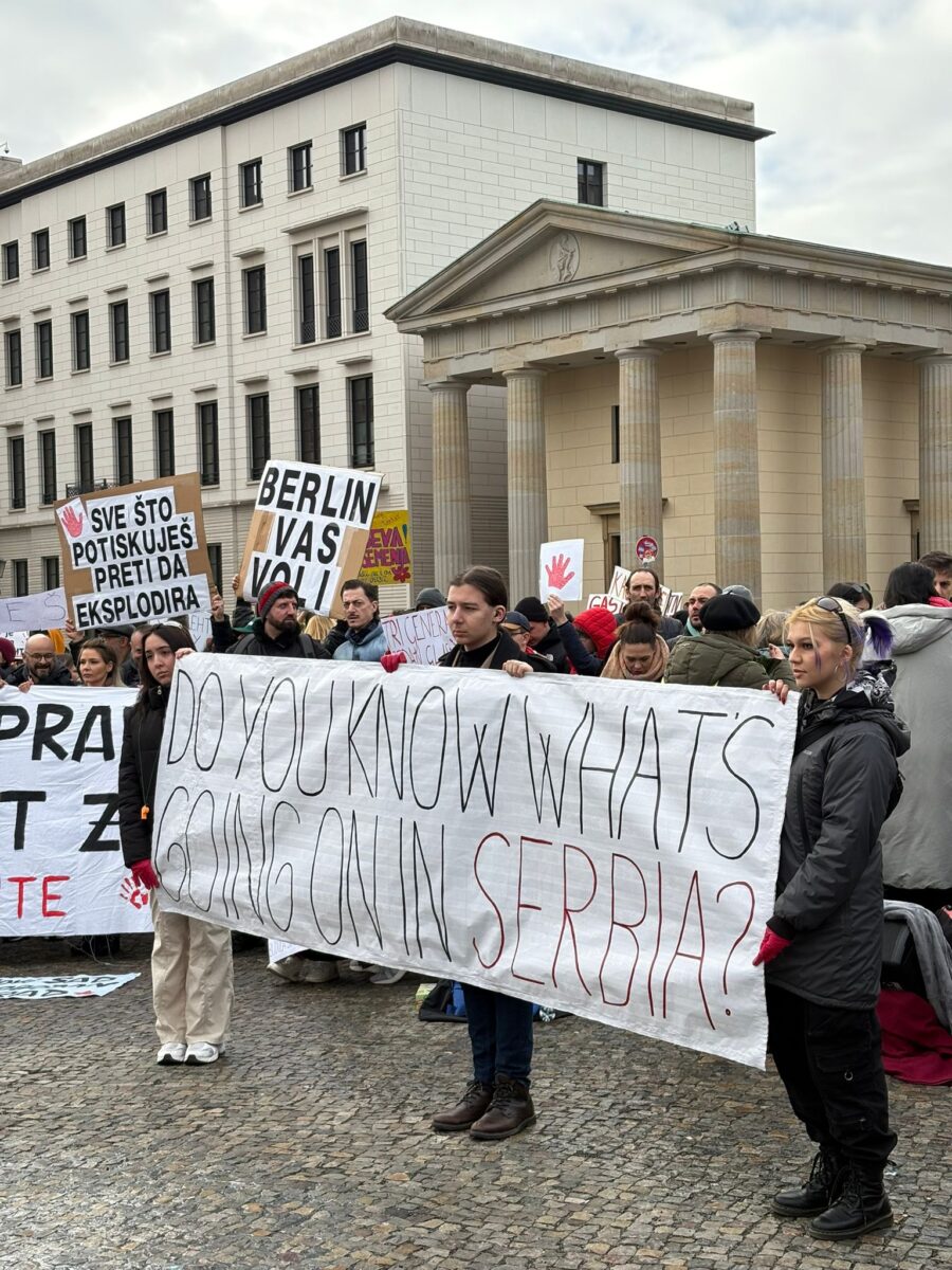 Skupovi podrške srpskim studentima u Splitu, Zagrebu, Berlinu