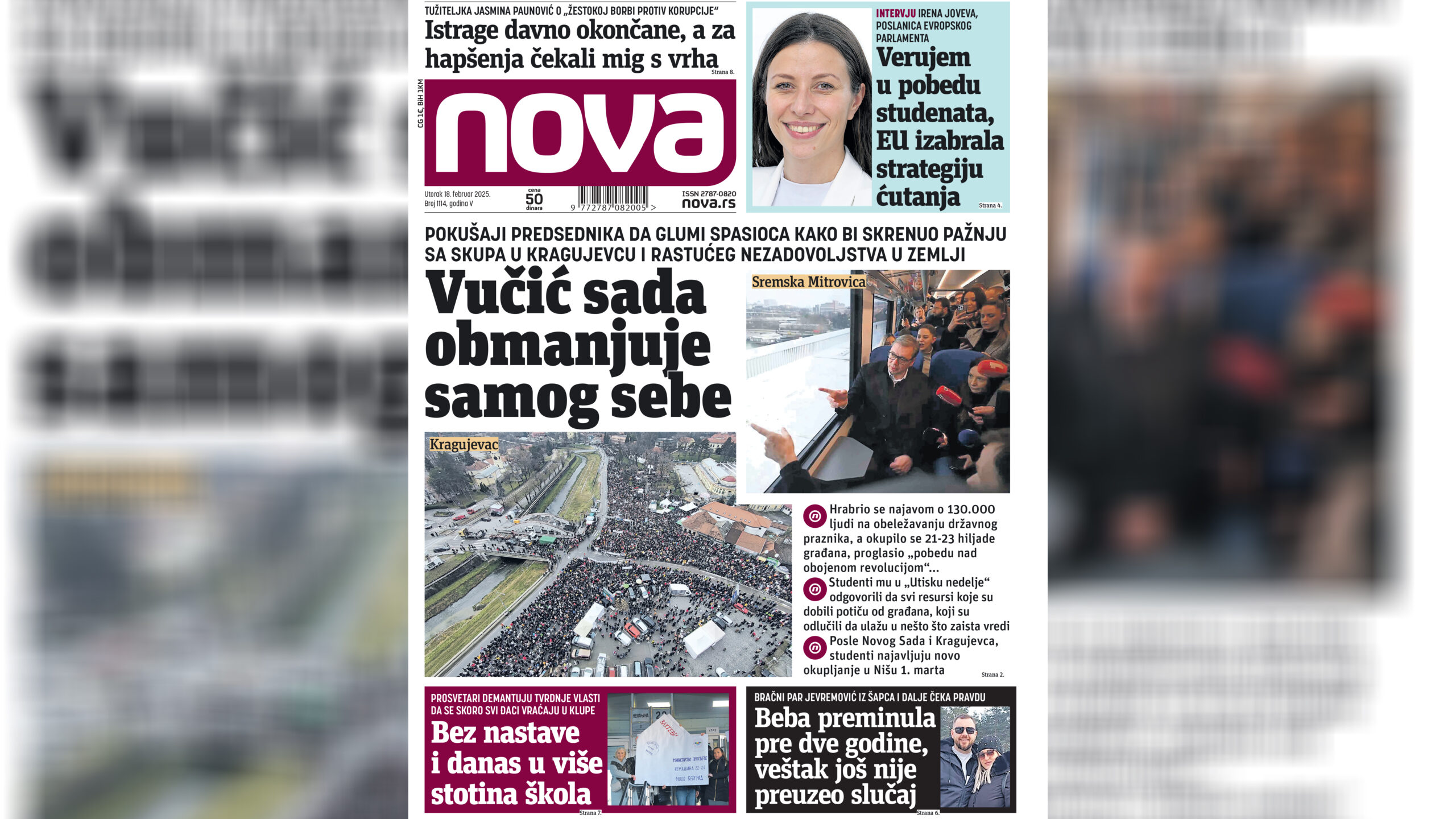 "Nova" piše: Kako je skup u Kragujevcu naterao predsednika republike da ...