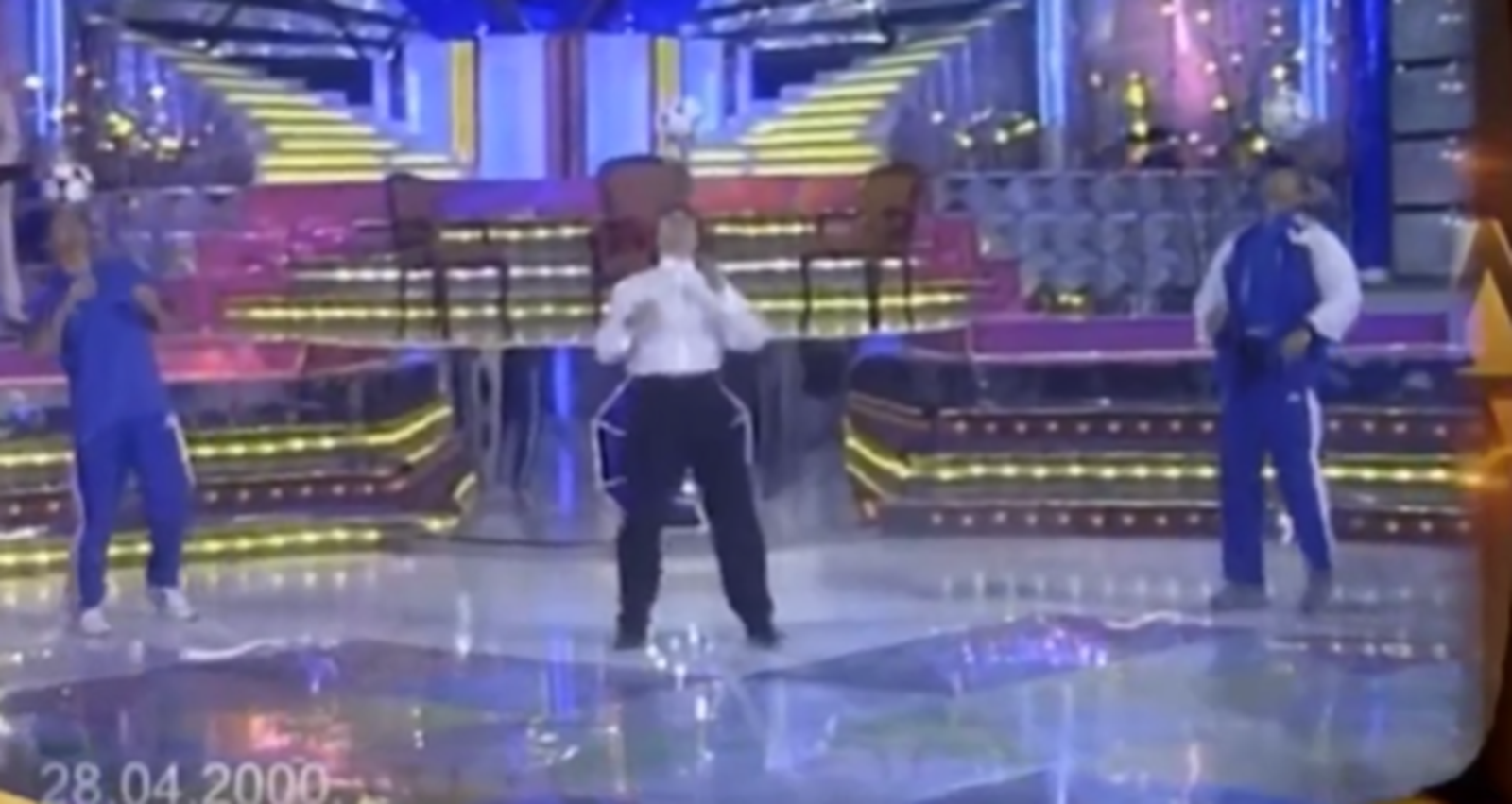 Saša Popović i Siniša Mihajlović na sceni Granda